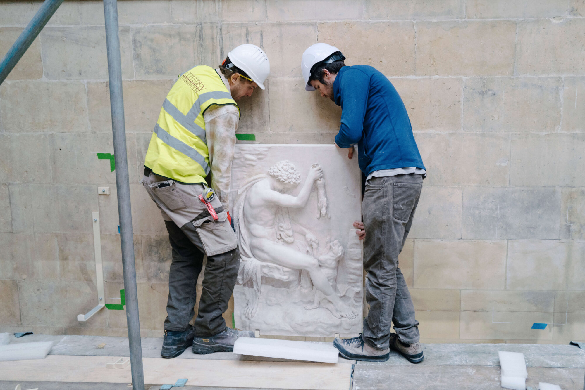 Grand Staircase rehang at Castle Howard - Cliveden Conservation
