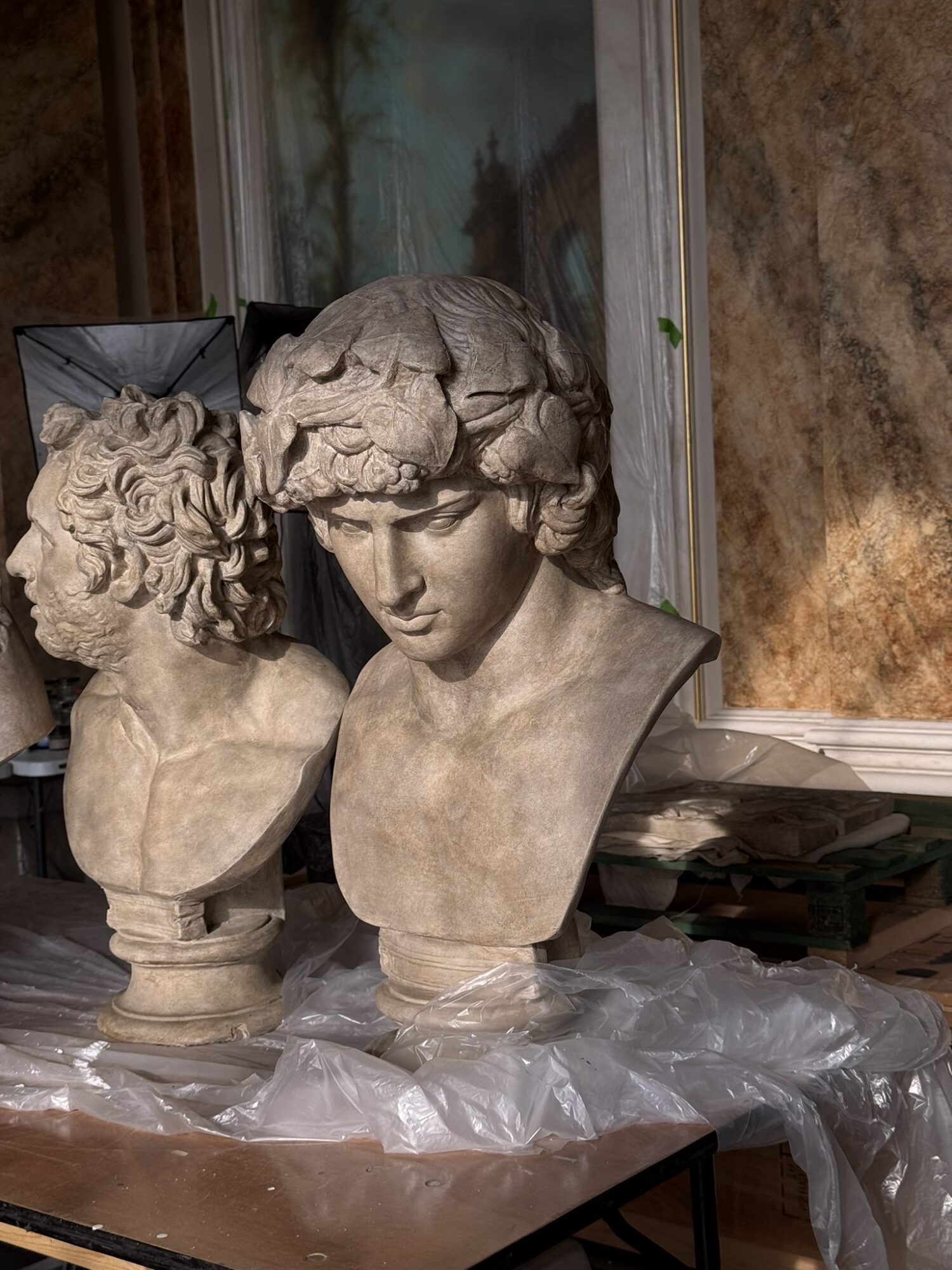 Grand Staircase rehang at Castle Howard - Cliveden Conservation